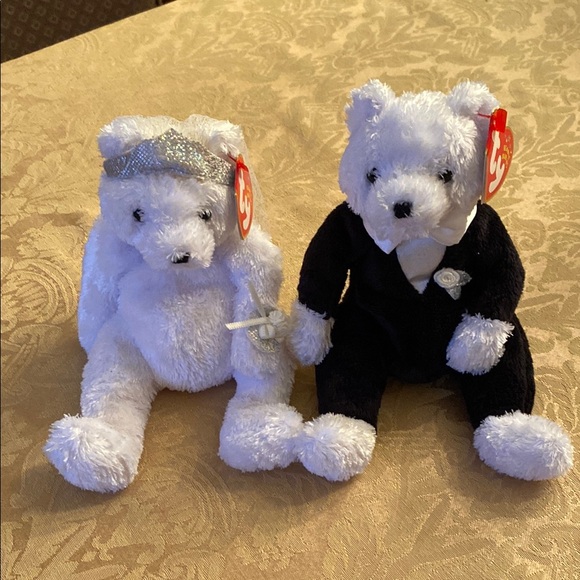 Ty | Toys | Ty Beanie Baby Bride And Groom Bears | Poshmark